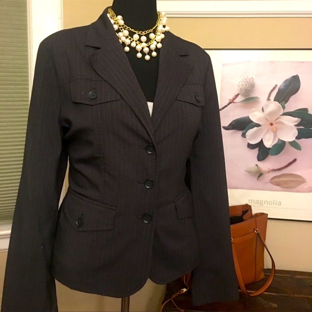Judith Hart Collection Pinstriped Blazer - Gem